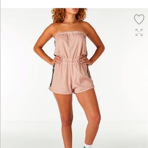 adidas | Dresses | Adidas Originals Blush Pink Jumpsuit Romper Shorts ...